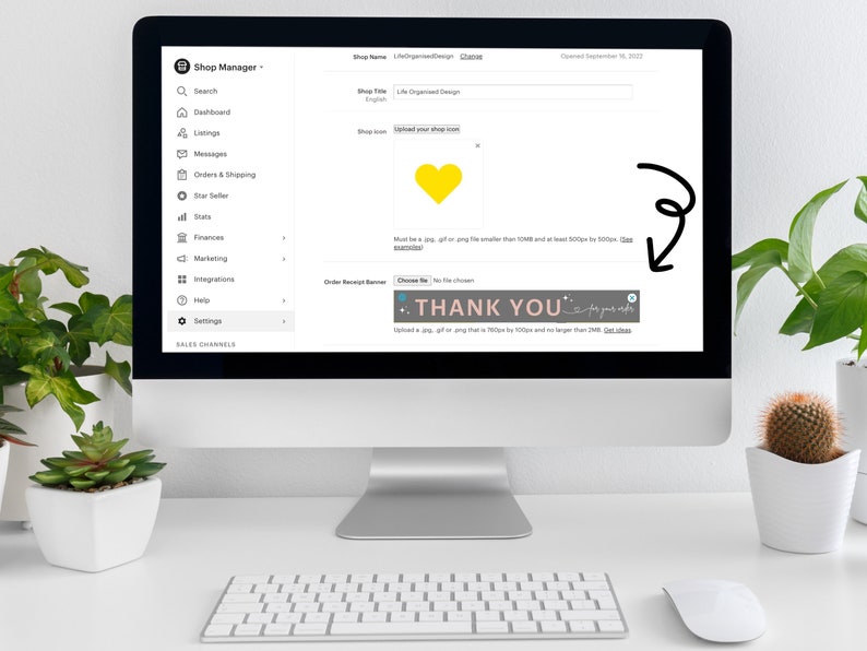 Editable Order Receipt Banner for Etsy Shop - Etsy