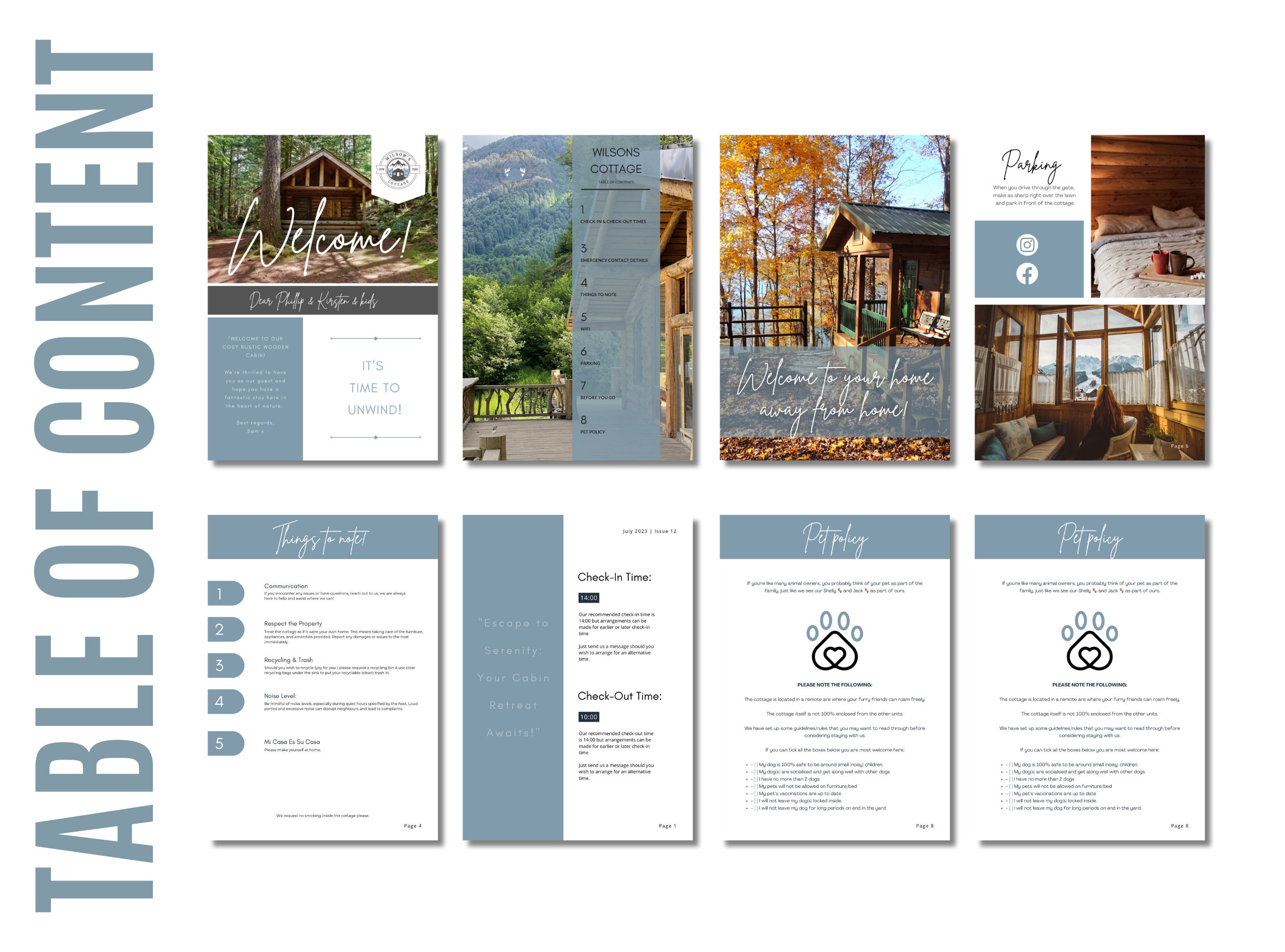 Customizable Airbnb Welcome Booklet – Editable Host Template - Etsy