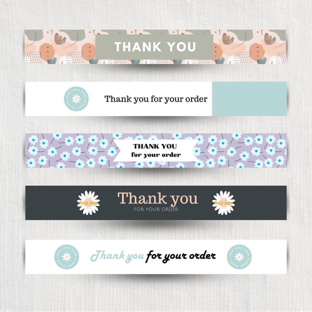 Etsy Shop Order Receipt Banner Editable Template - Etsy