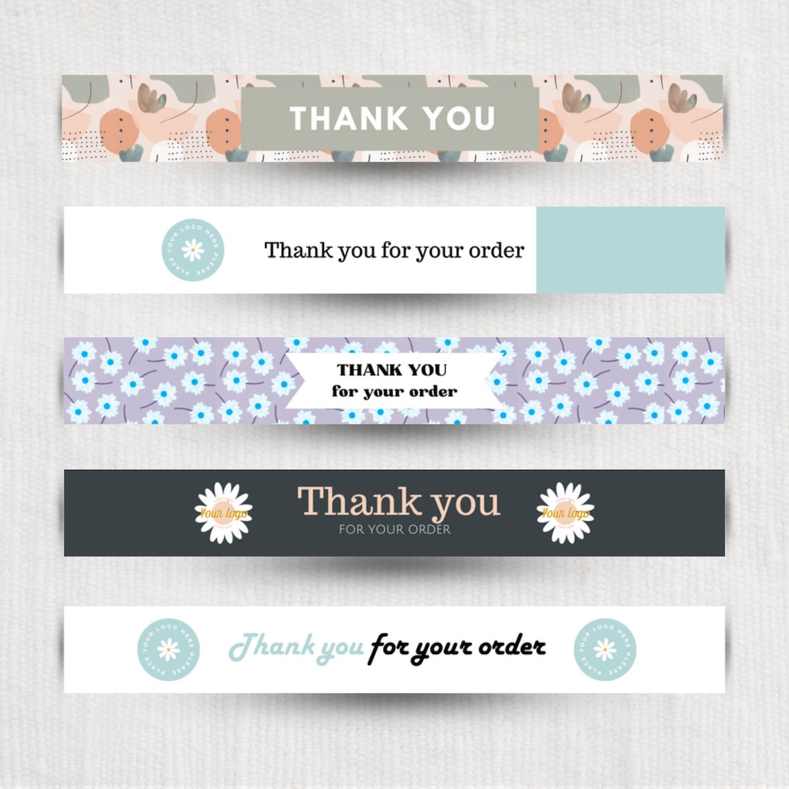Etsy Shop Order Receipt Banner Editable Template - Etsy