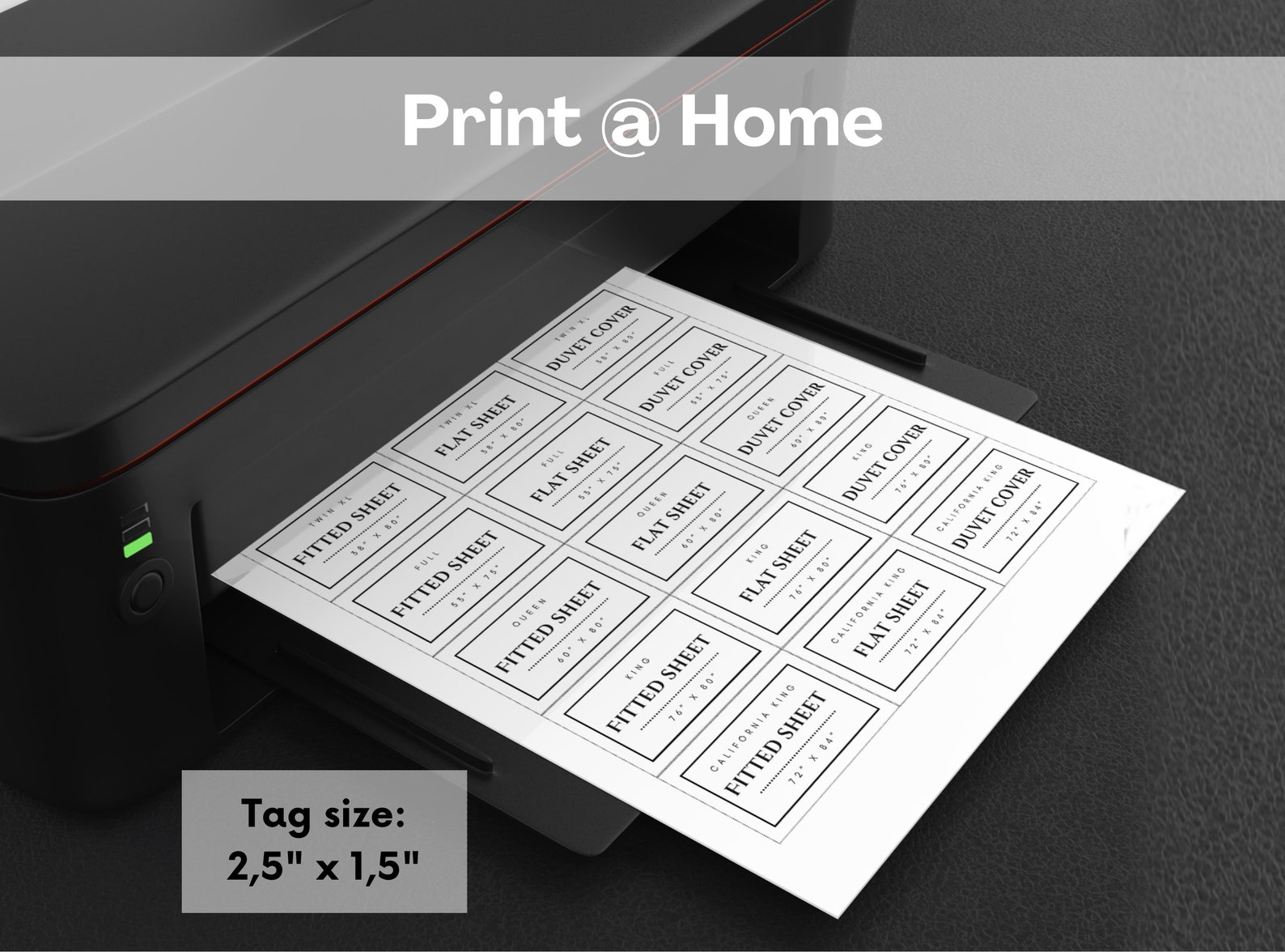 Linen Organization Printable Closet Labels | Signs for Bedding ...