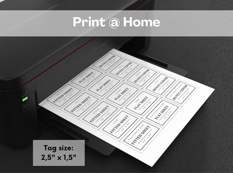 Linen Organization Printable Closet Labels | Signs for Bedding ...