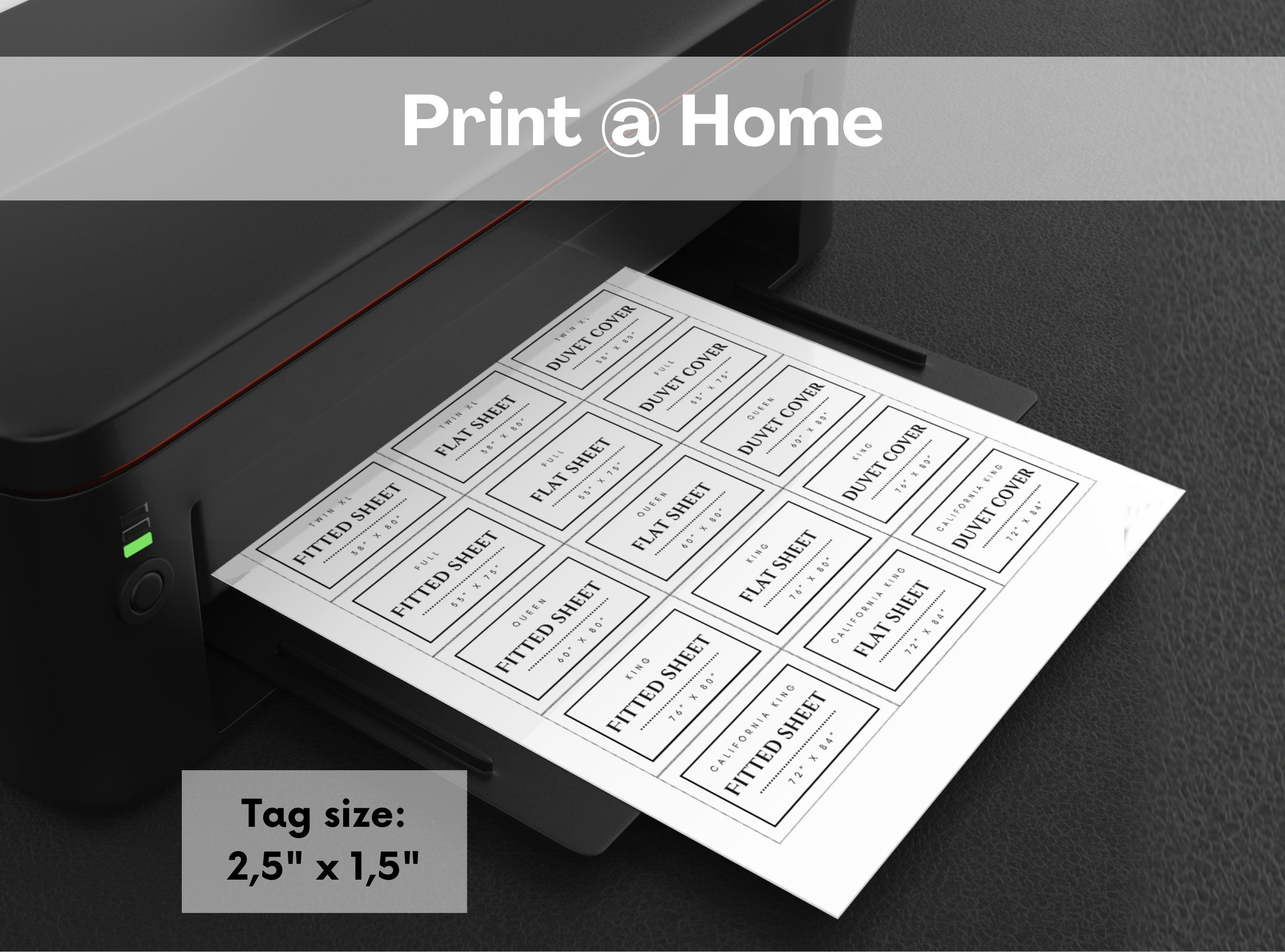 Printable Linen Closet Labels - Signs for Sheet and Linen Organization ...