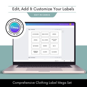 Clothes Drawer Labels Printable for Wardrobe Organization - Etsy