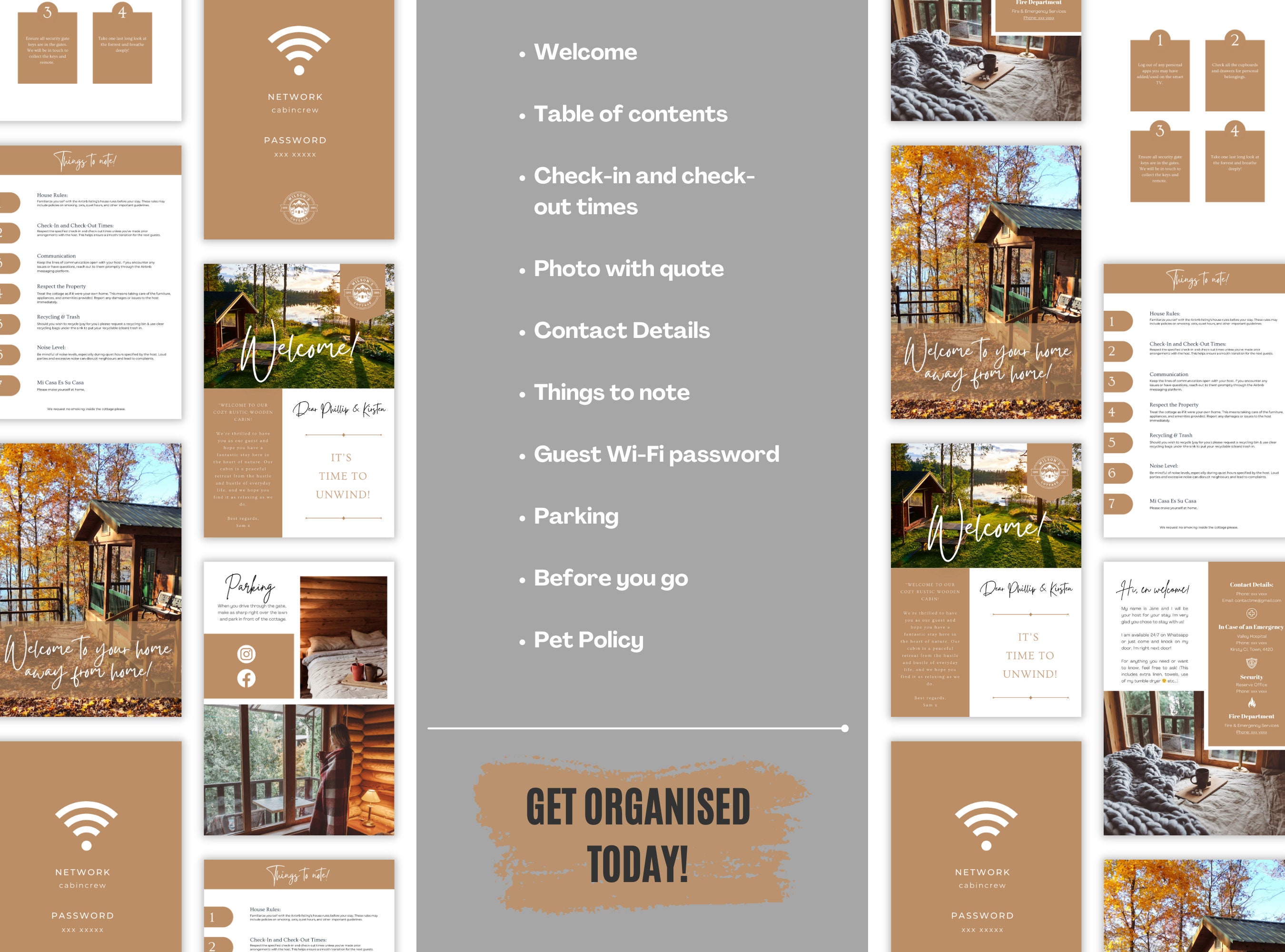 Airbnb Welcome Booklet Editable Host Template - Etsy