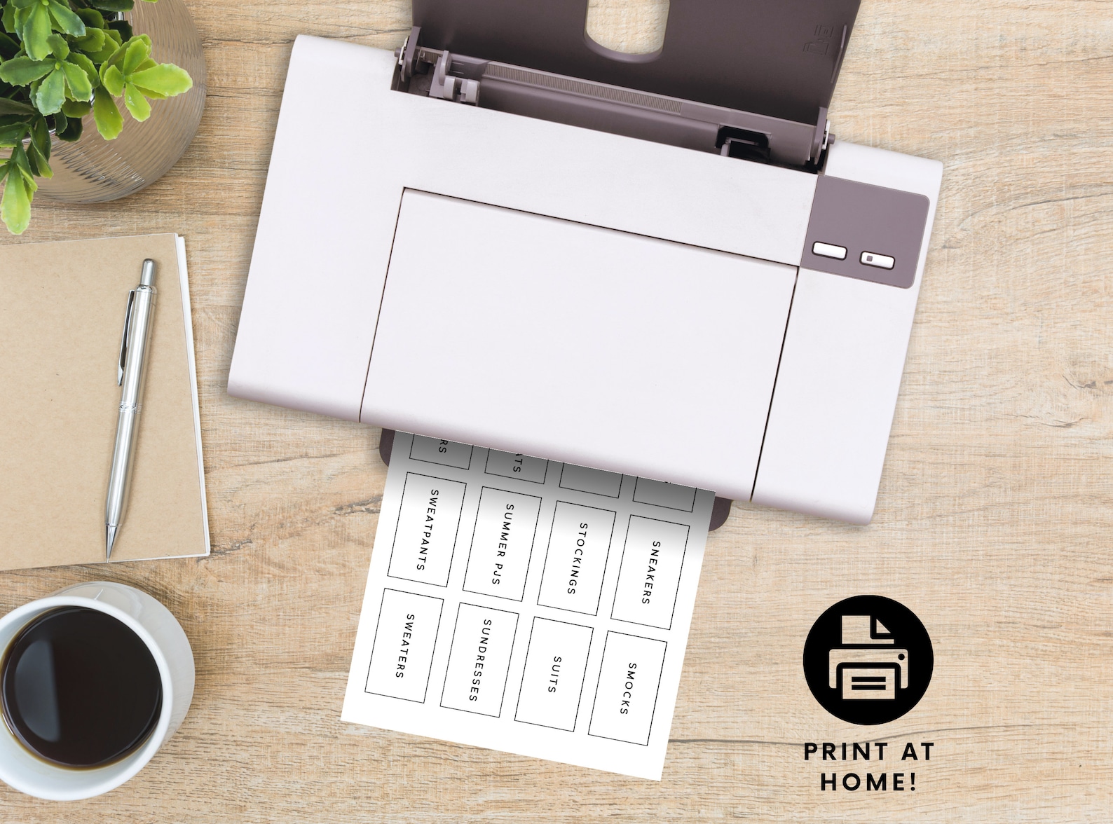 Clothes Drawer Labels Printable for Wardrobe Organization - Etsy