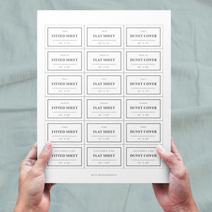 Printable Linen Closet Labels - Signs for Sheet and Linen Organization ...