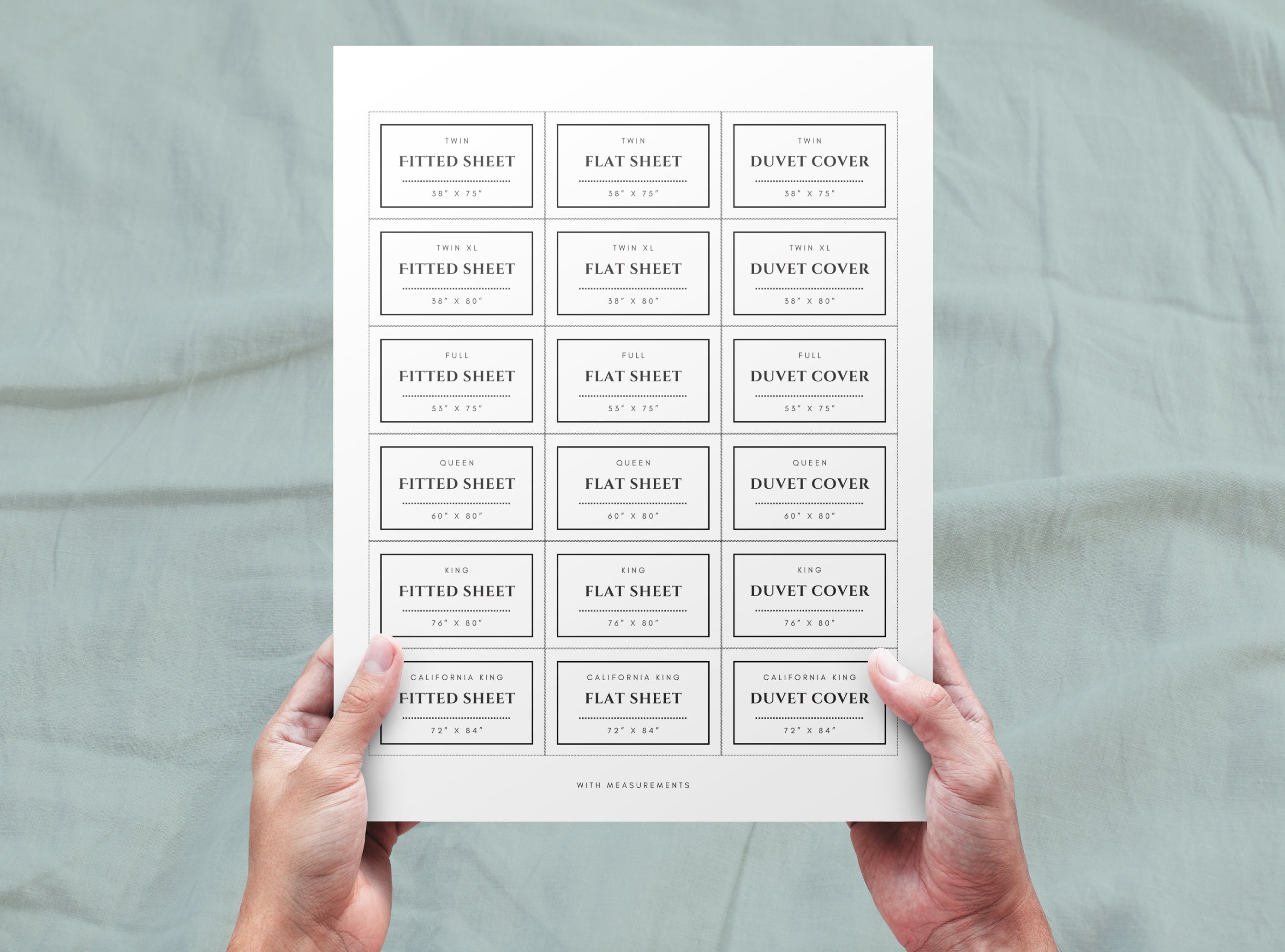 Printable Linen Closet Labels - Signs for Sheet and Linen Organization ...