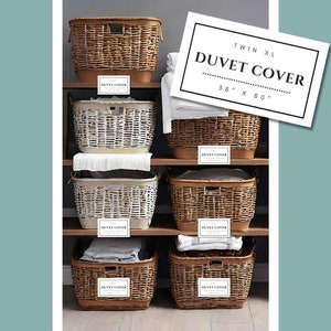 Printable Linen Closet Labels - Signs for Sheet and Linen Organization ...