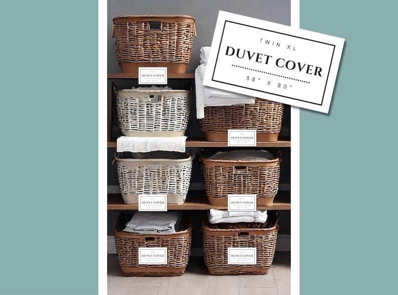 Printable Linen Closet Labels - Signs for Sheet and Linen Organization ...