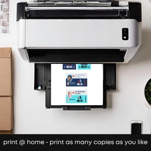 Animal Hospital Staff ID Pretend Play Kids Vet ID Badge Editable - Etsy