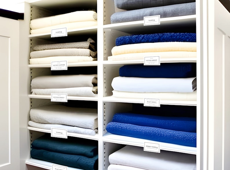 Printable Linen Closet Labels - Signs for Sheet and Linen Organization ...