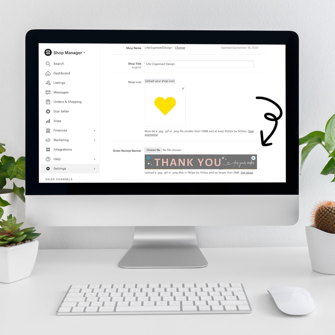 Editable Order Receipt Banner for Etsy Shop - Etsy