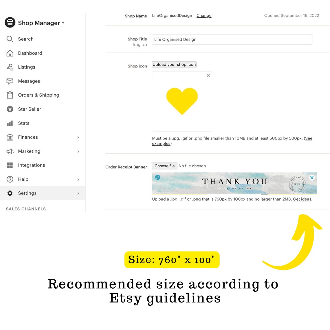 Etsy Shop Receipt, Etsy Receipt Banner Canva Templates, Etsy Order ...