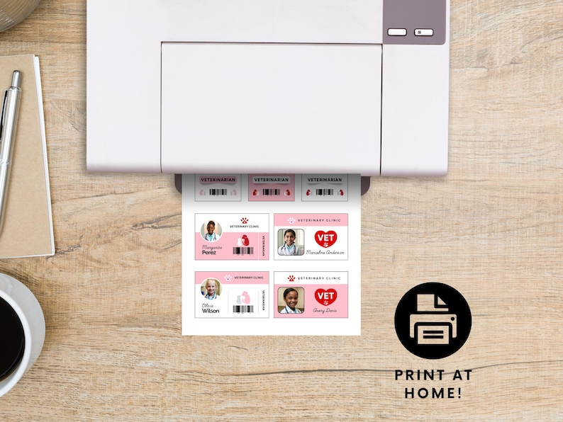 Kids Vet Name Tag | Veterinary Pretend Play Printable - Etsy