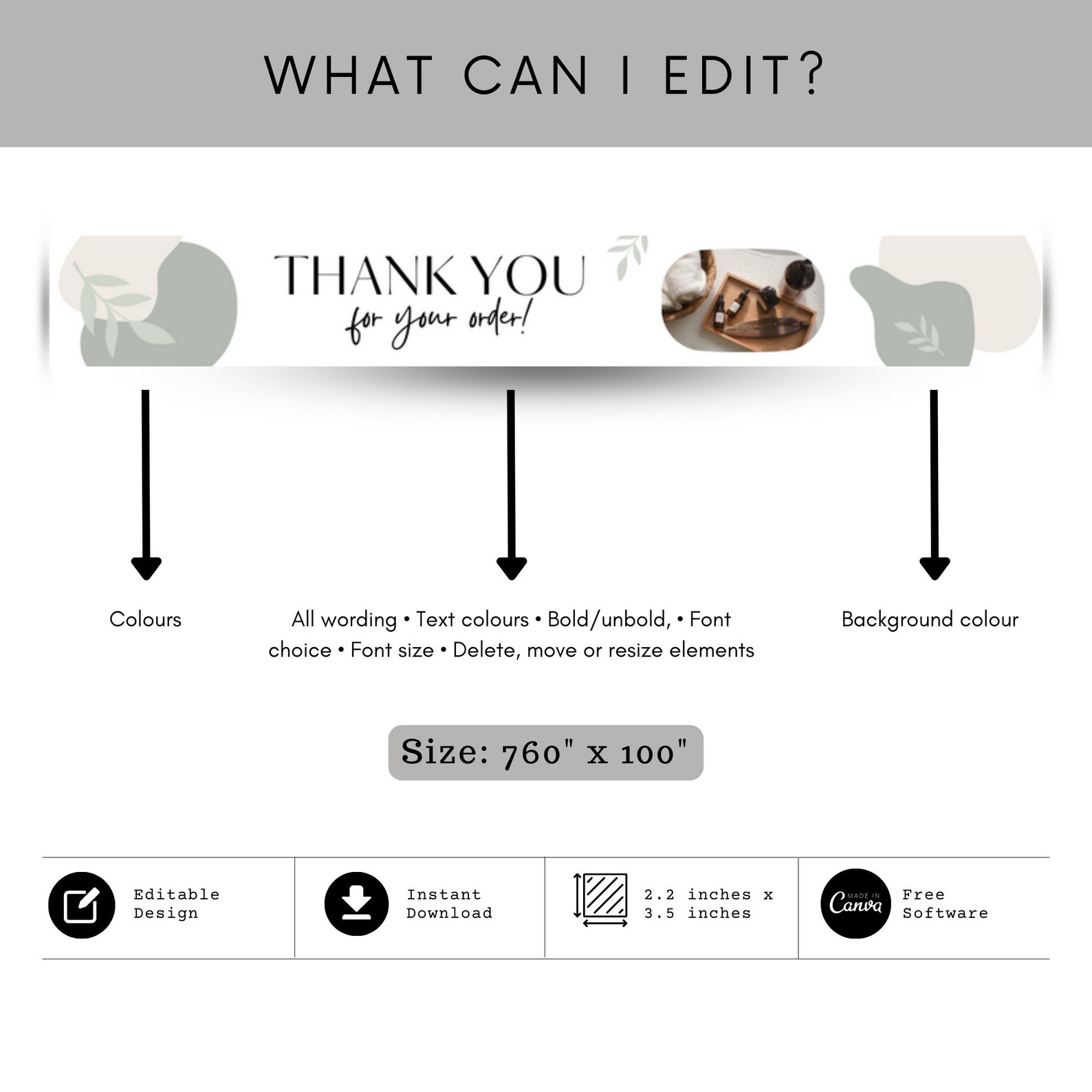 Order Receipt Banner for Etsy Shop - Etsy