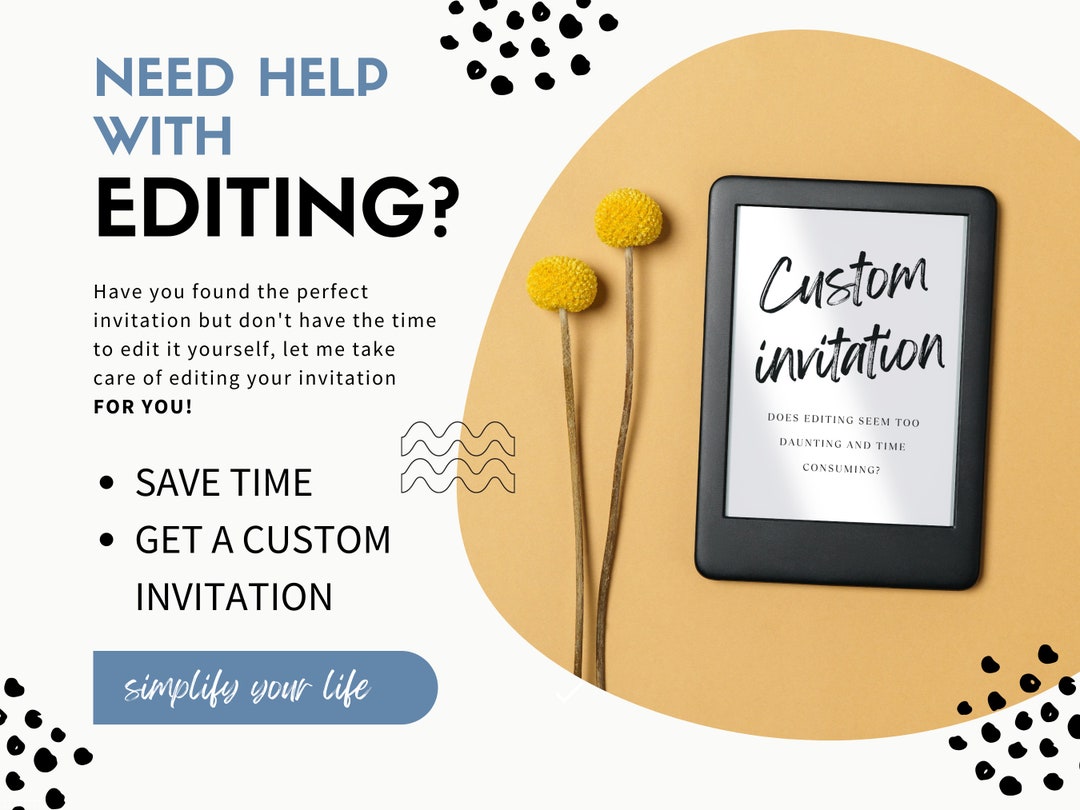 Edit for Me | Custom Design - Etsy