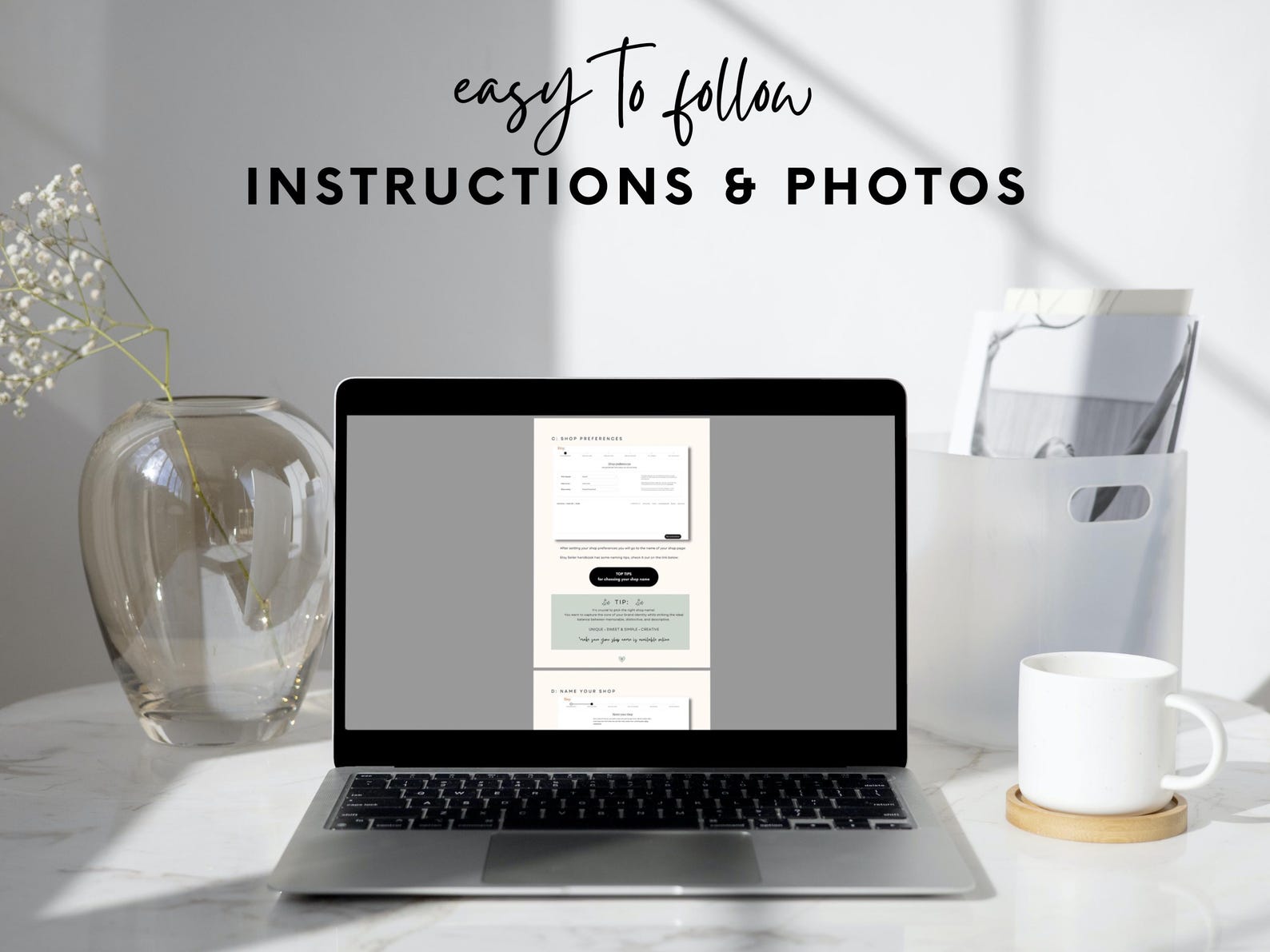 A Beginner's Visual Step-by-step Guide to Create and Set up Your Etsy ...