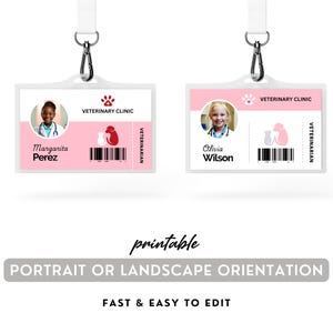 Kids Vet Name Tag | Veterinary Pretend Play Printable - Etsy