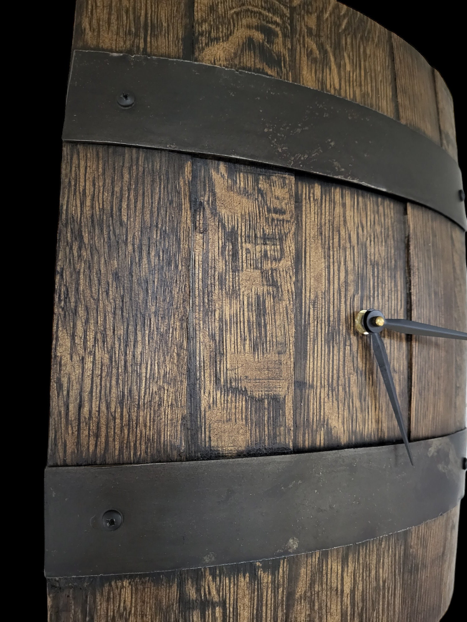 Whiskey Barrel Stave Clock-wooden Wall Clock-repurposed Wood ...