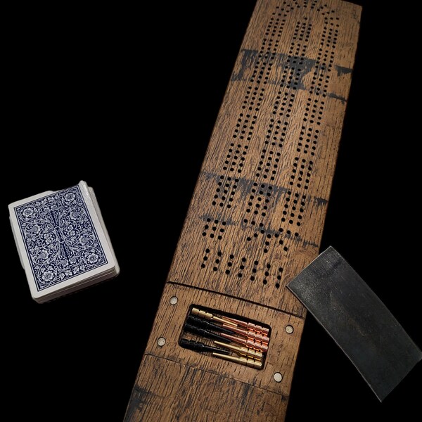 Rustic Cribbage Board - Etsy