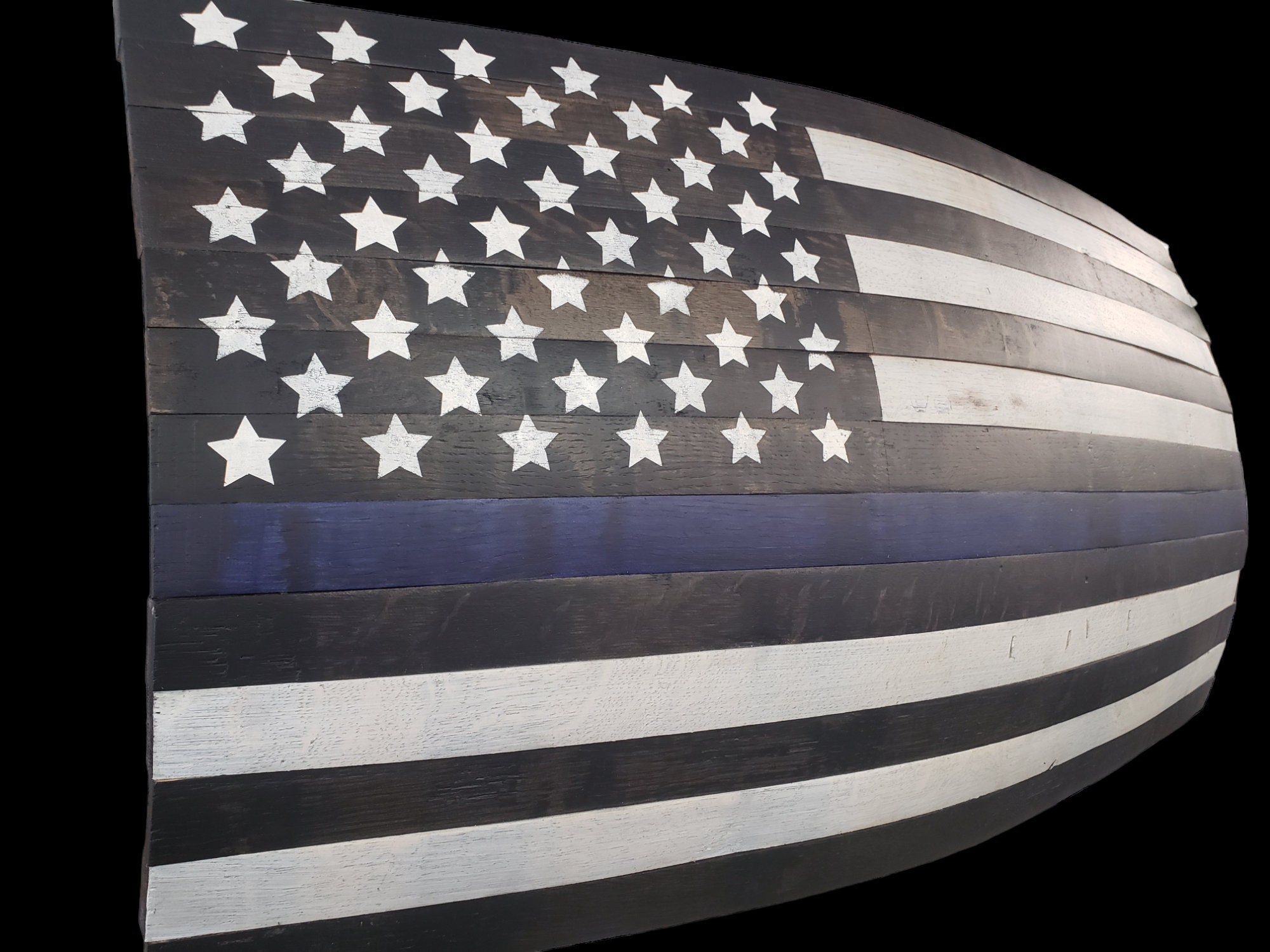 Wood American Flag-whiskey Barrel Staves-wood Wall Art-3d Wall Art ...
