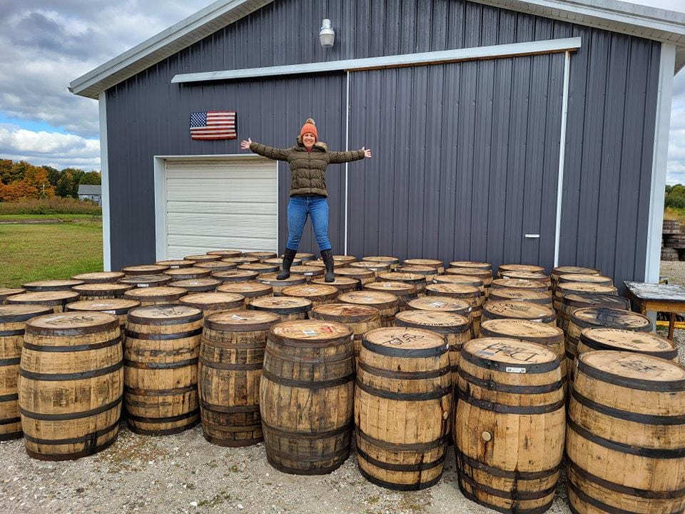 Corner Barrel Cabinet-quarter Barrel-whiskey Barrel-bar Storage - Etsy