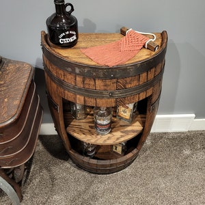 Whiskey Barrel Bar-home Bar-half Barrel-barrel - Etsy