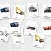 20 Transport Vehicles Montessori Flashcards, Vehicles Flash Cards, PDF ...