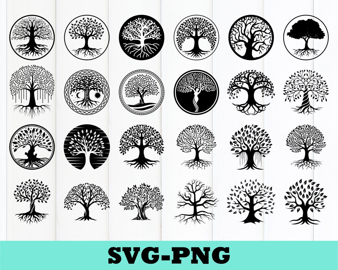 Tree of Life Svg, Tree of Life Bundle Svg, Digital Files, Digital ...