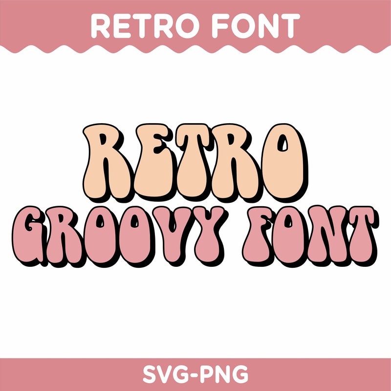 Retro Fonts Svg - Etsy