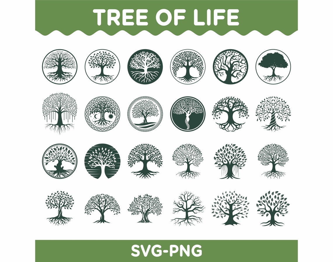 Tree of Life Svg, Tree of Life Bundle Svg, Digital Files, Digital ...