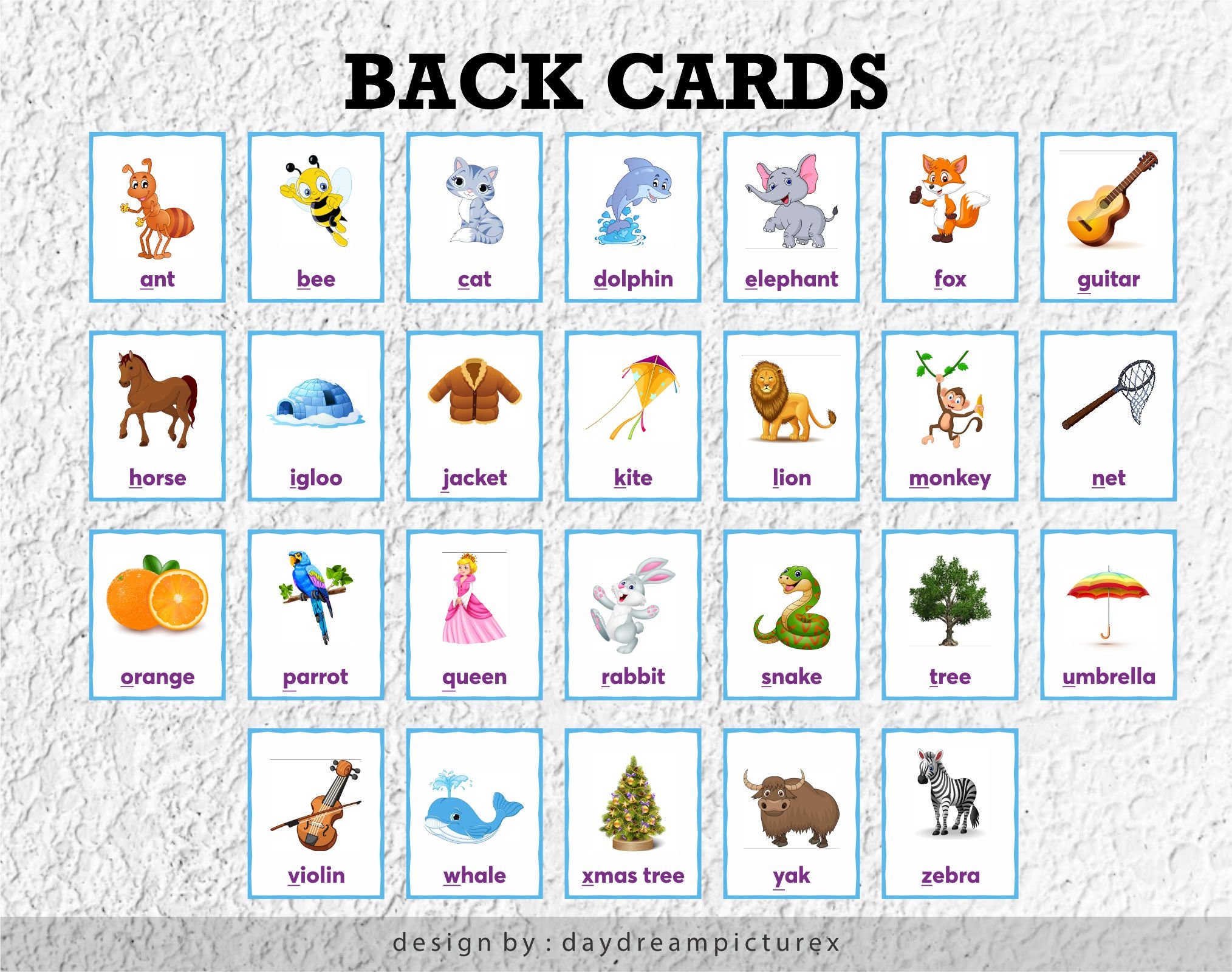 Alphabet Montessori Flashcards, Alphabet Flash Cards, Kids Playing ...