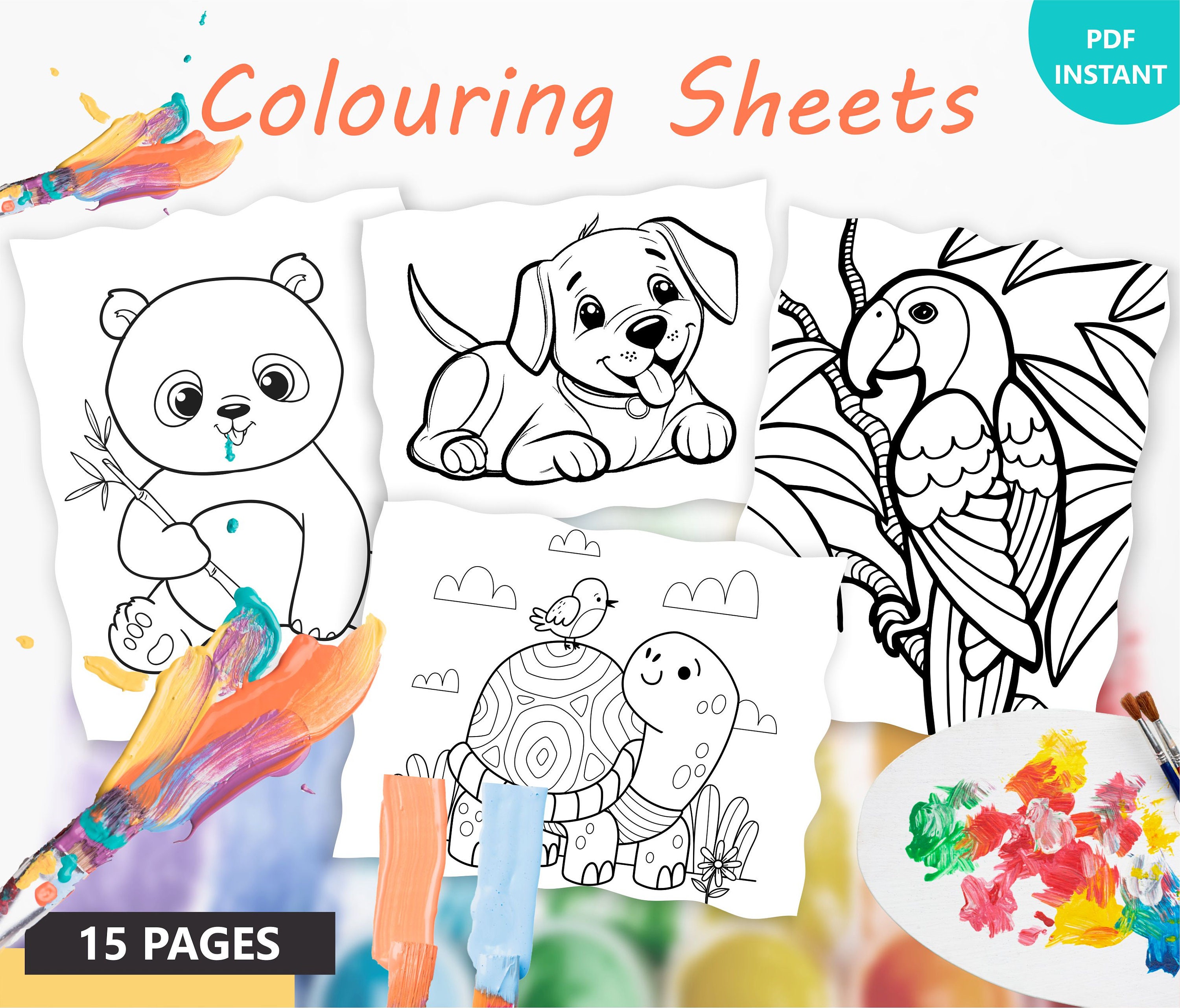 15 Coloring Sheets, Coloring Pages, Printable Coloring Sheets, Cute ...