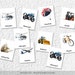 62 VEHICLES Montessori Flashcards, VEHICLES Flash Cards, PDF Printable ...