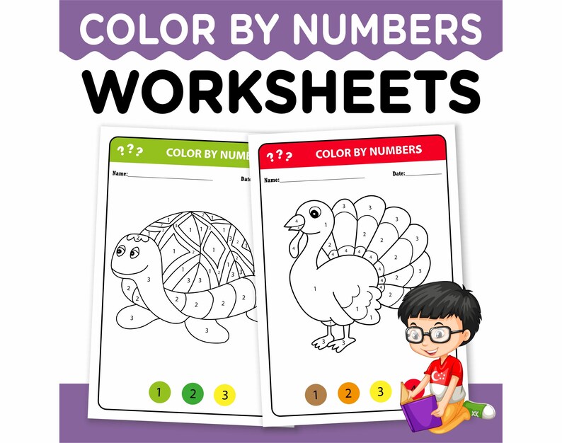 Printable Colouring Sheets, Colour by Number, Coloring Pages, Printable ...