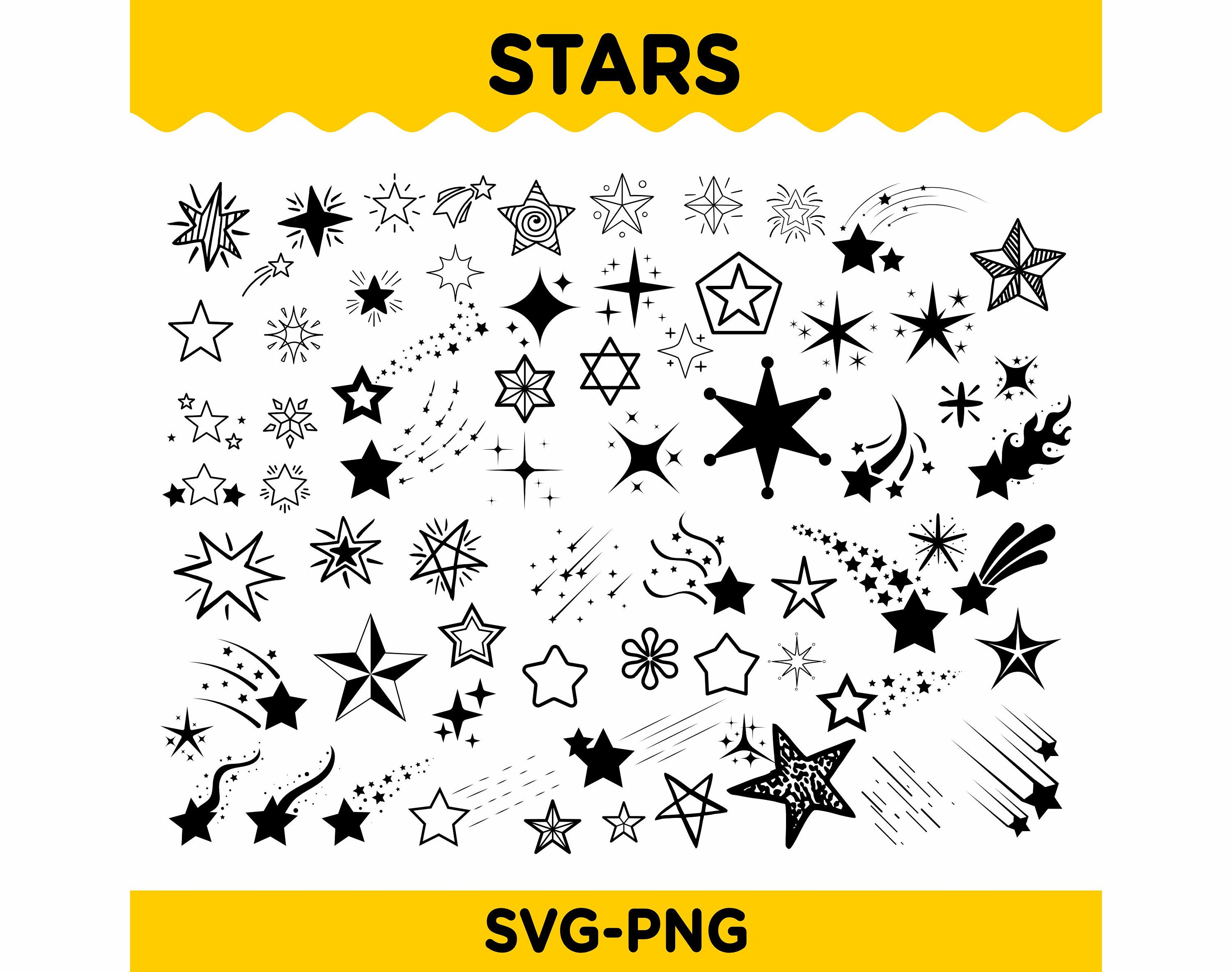 Star Svg, Sparkle Star Svg, Star Png, Sparkle Star Svg Bundle, Star ...