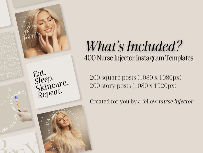 400 Nurse Injector Instagram Templates | Botox and Filler | Beauty ...