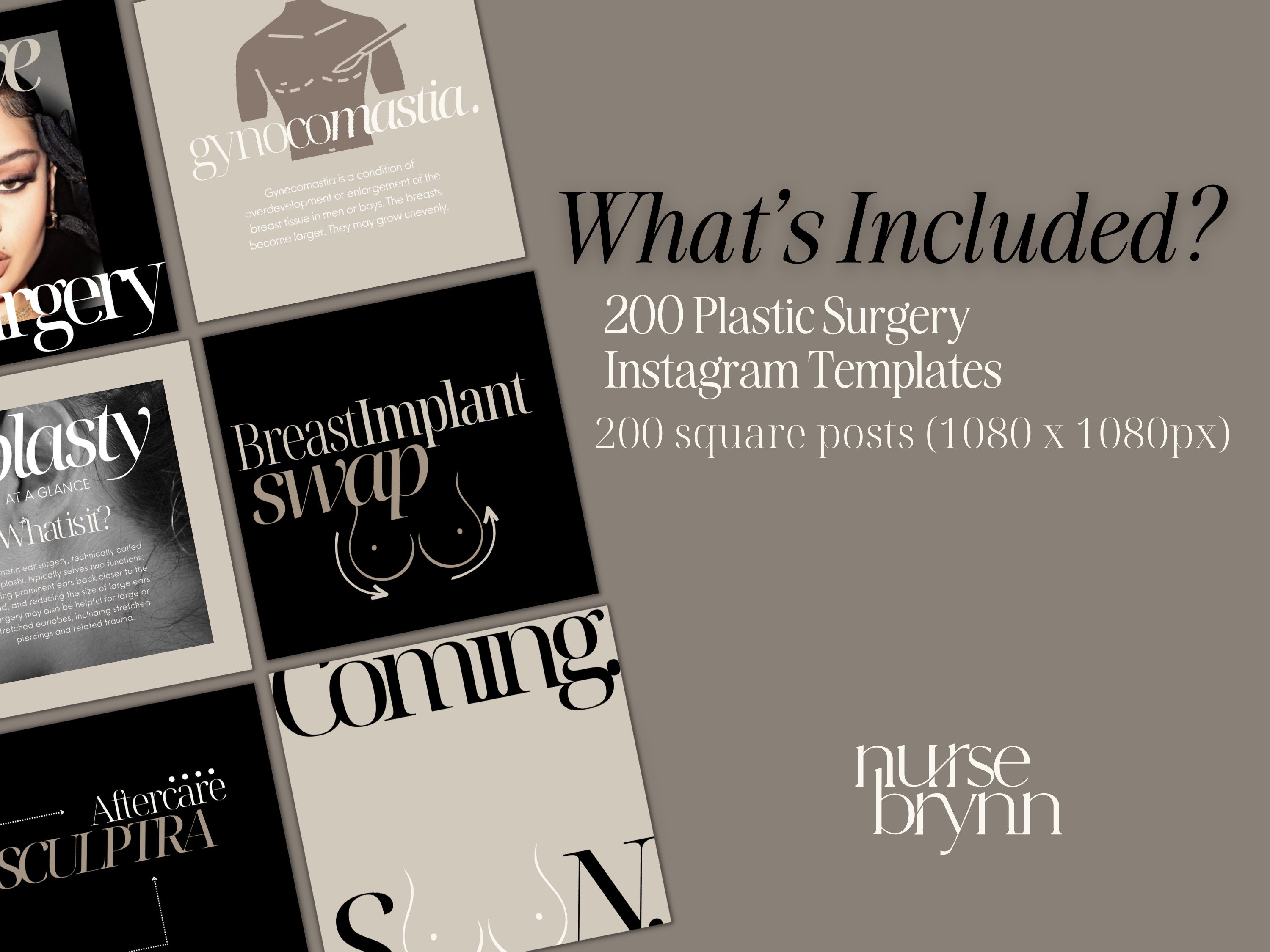 200 Plastic Surgery Instagram Templates | Botox and Filler | Beauty ...