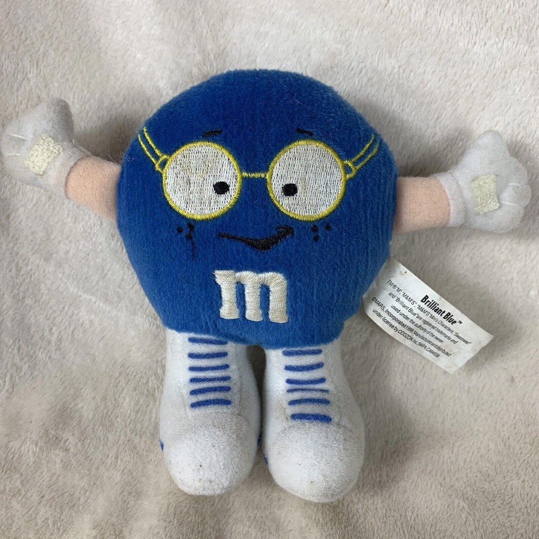 M&ms Brilliant Blue M and M Stuffed Toy Plush 5" Chocolate Candy ...