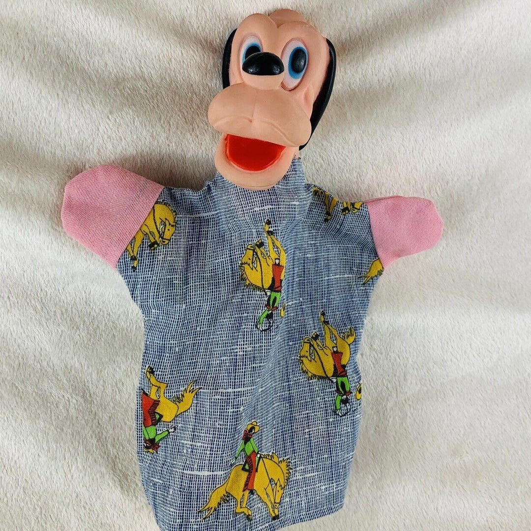 Vintage Pluto Walt Disney Productions 1950s Hand Puppet Gund Disneyana ...