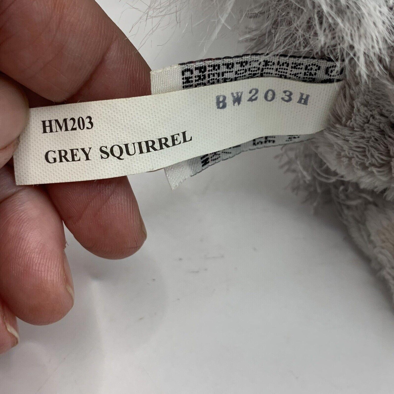 Ganz Webkinz Gray Squirrel HM203 Plush Stuffed Animal Toy Friend NO ...