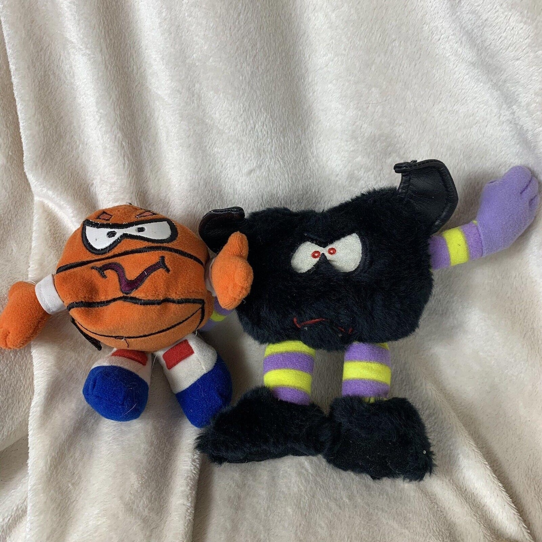 Vintage Silly Slammers Monster Bat Plush Design #15 Basketball #44 No ...