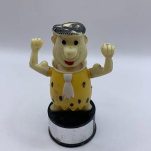 Vintage Fred Flintstone Hanna Barbera Push Button Puppet Toy by Kohner ...