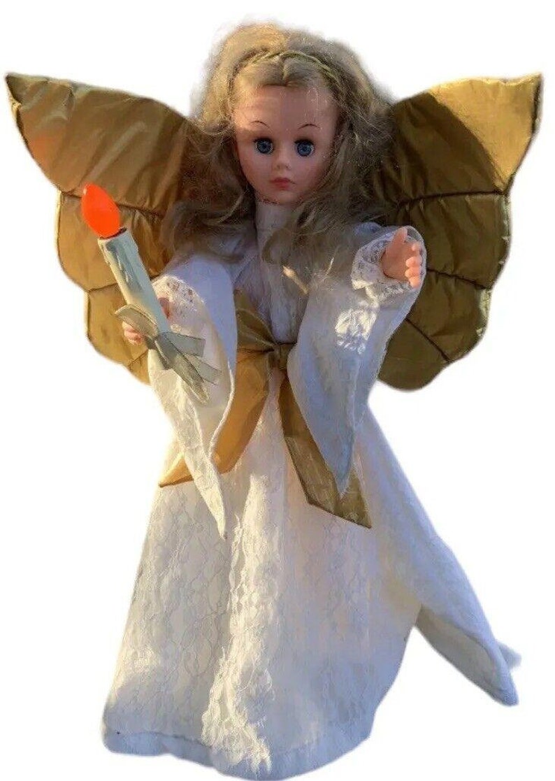 Vintage 24" Christmas Animated Angel Lighted Motion Telco Motionettes ...