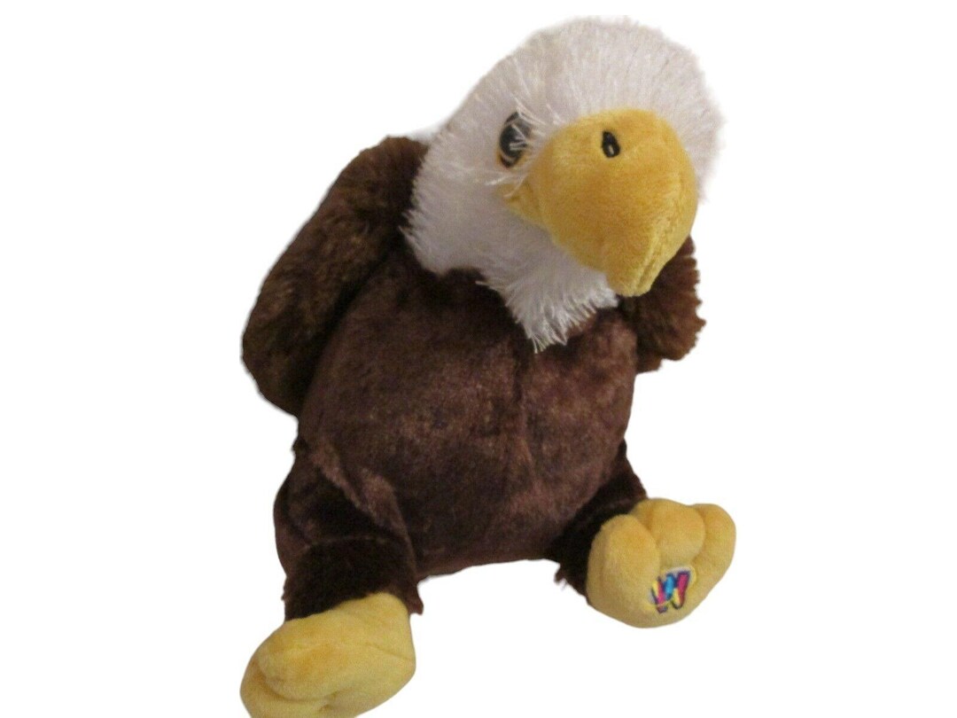 Webkinz GANZ 8” American Bald Eagle Plush Retired HM214 Stuffed Animal ...