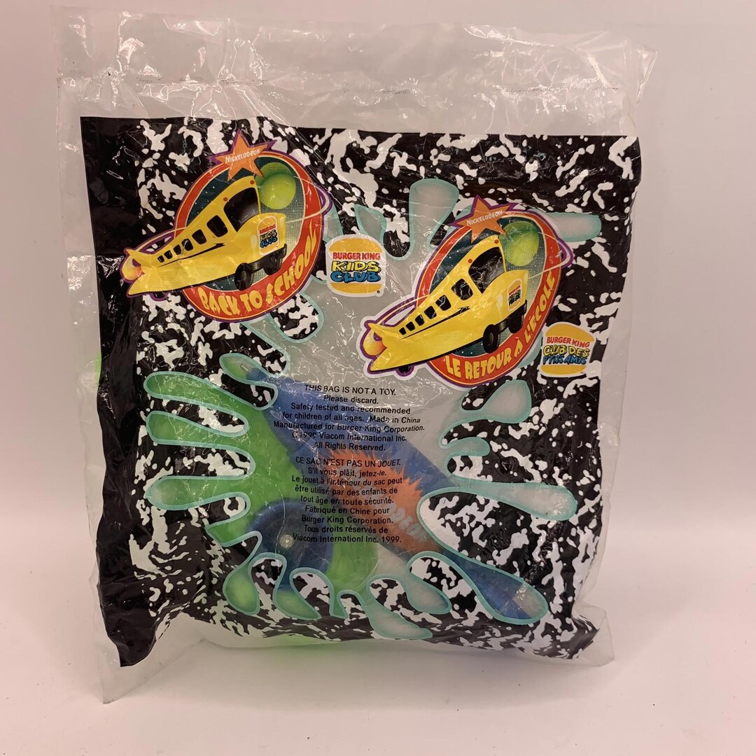 Nickelodeon Blue Rocket Ship Pen & Base Burger King 1999 No Light - Ink ...