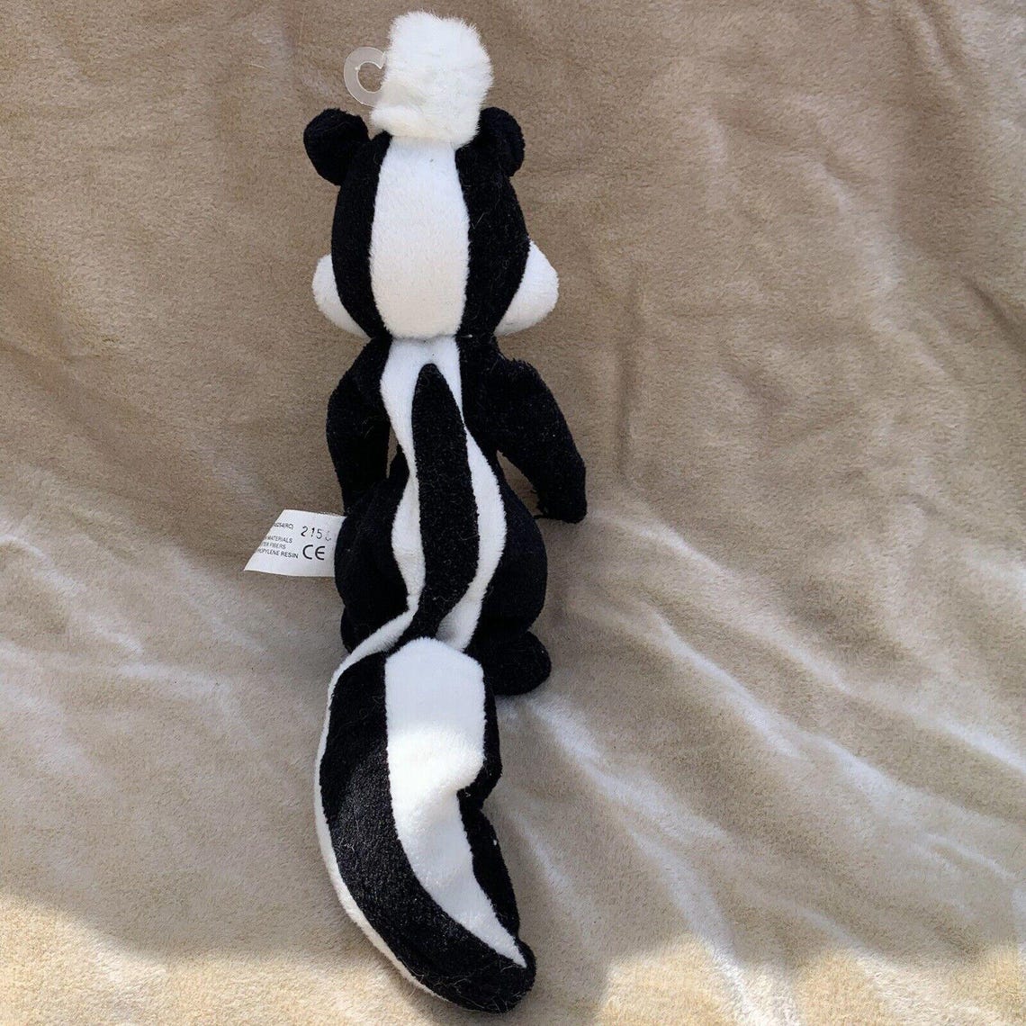 Vintage 1998 Warner Bros Pepe Le Pew 9 Bean Bag Plush Stuffed Animal ...