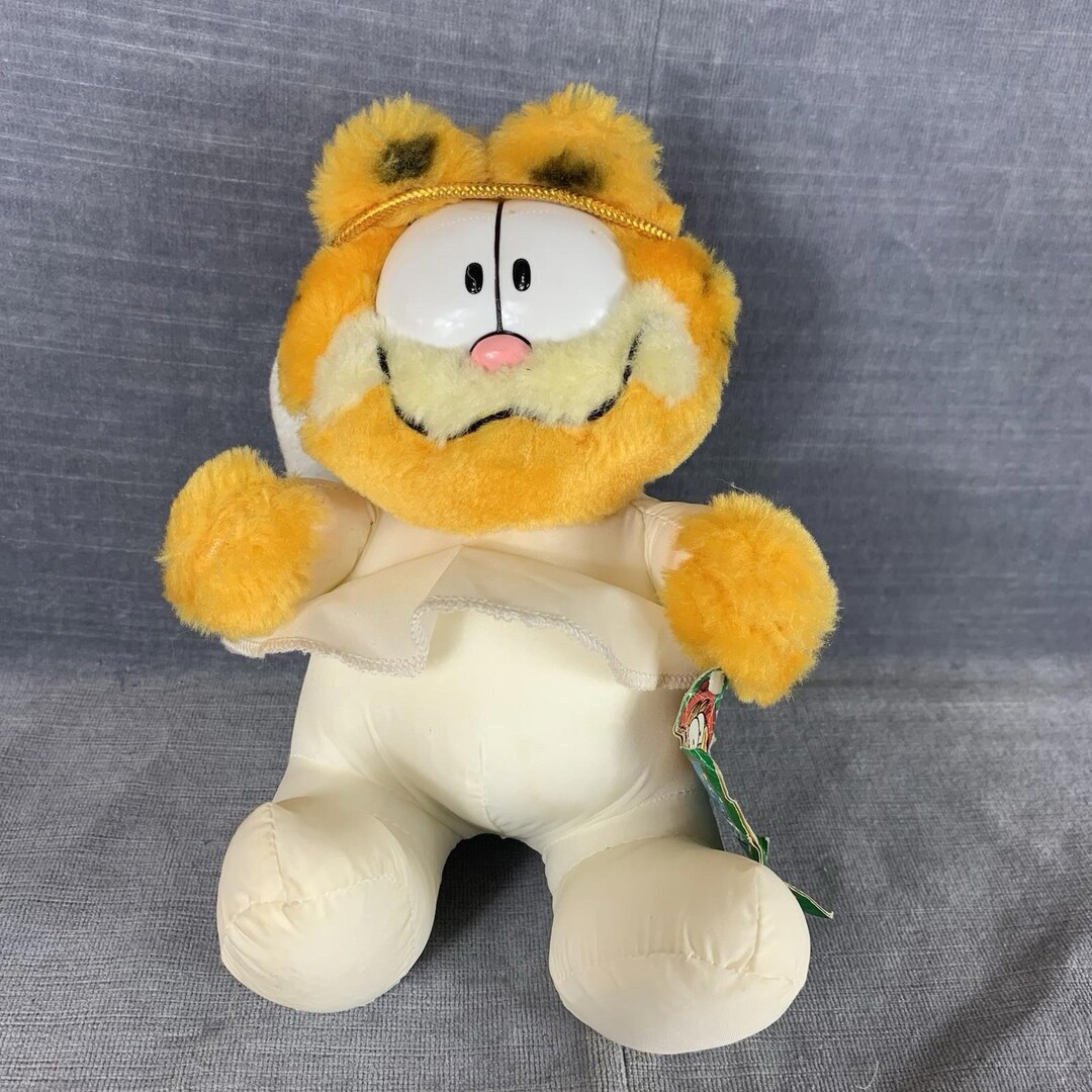 Vintage Garfield the Cat Angel 1983 Mcdonalds Plush Christmas Toy ...