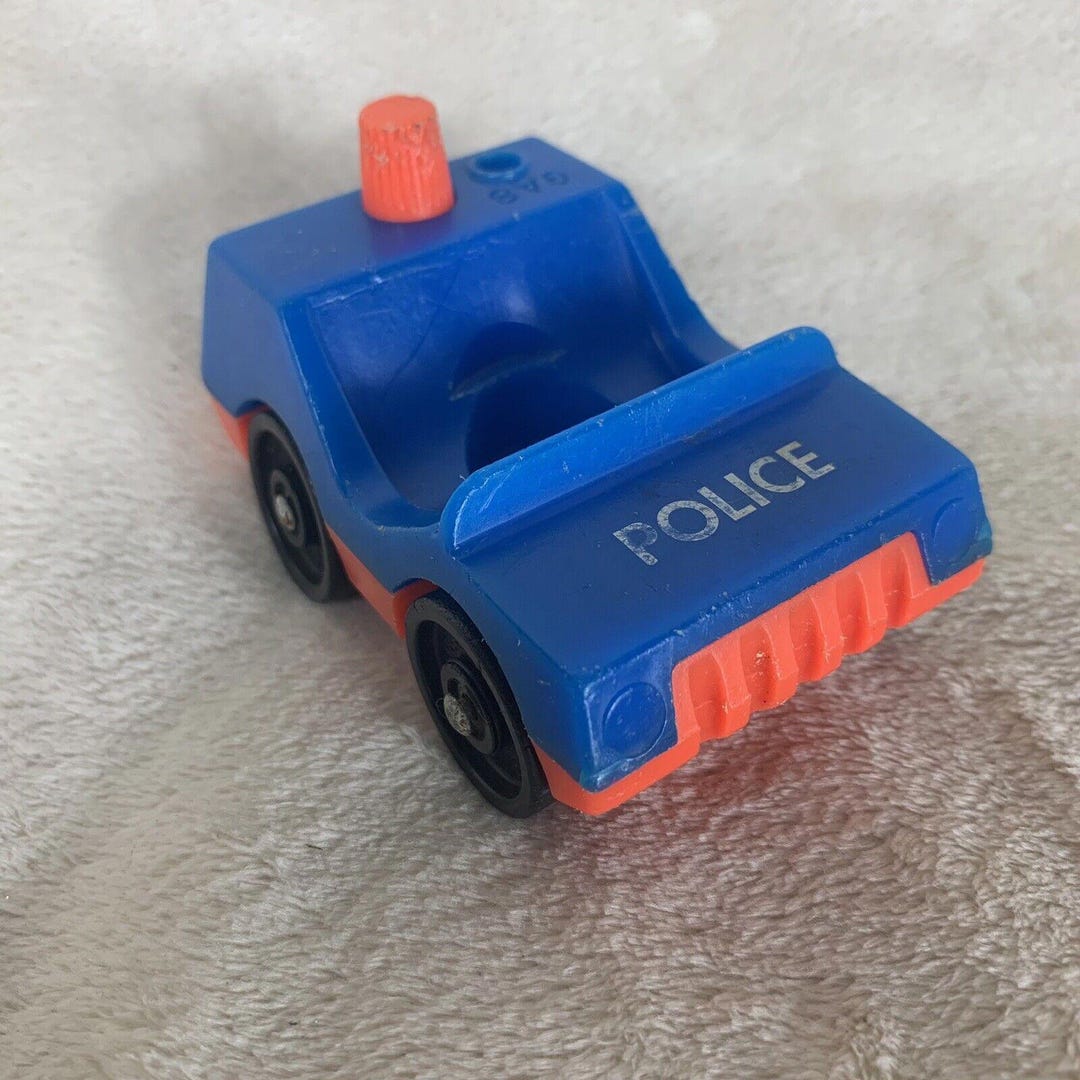 Vintage Fisher Price Little People Police Car From Vehicle Sets #125 ...